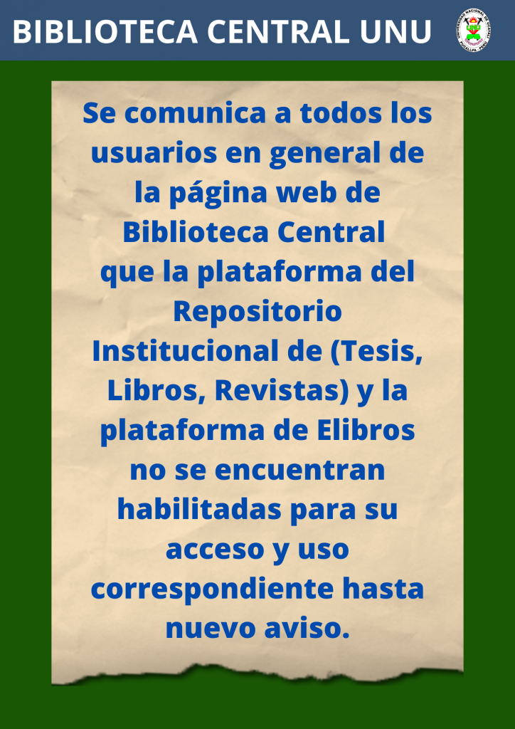 Biblioteca Central UNUBiblioteca Central UNU - Somos la Biblioteca ...